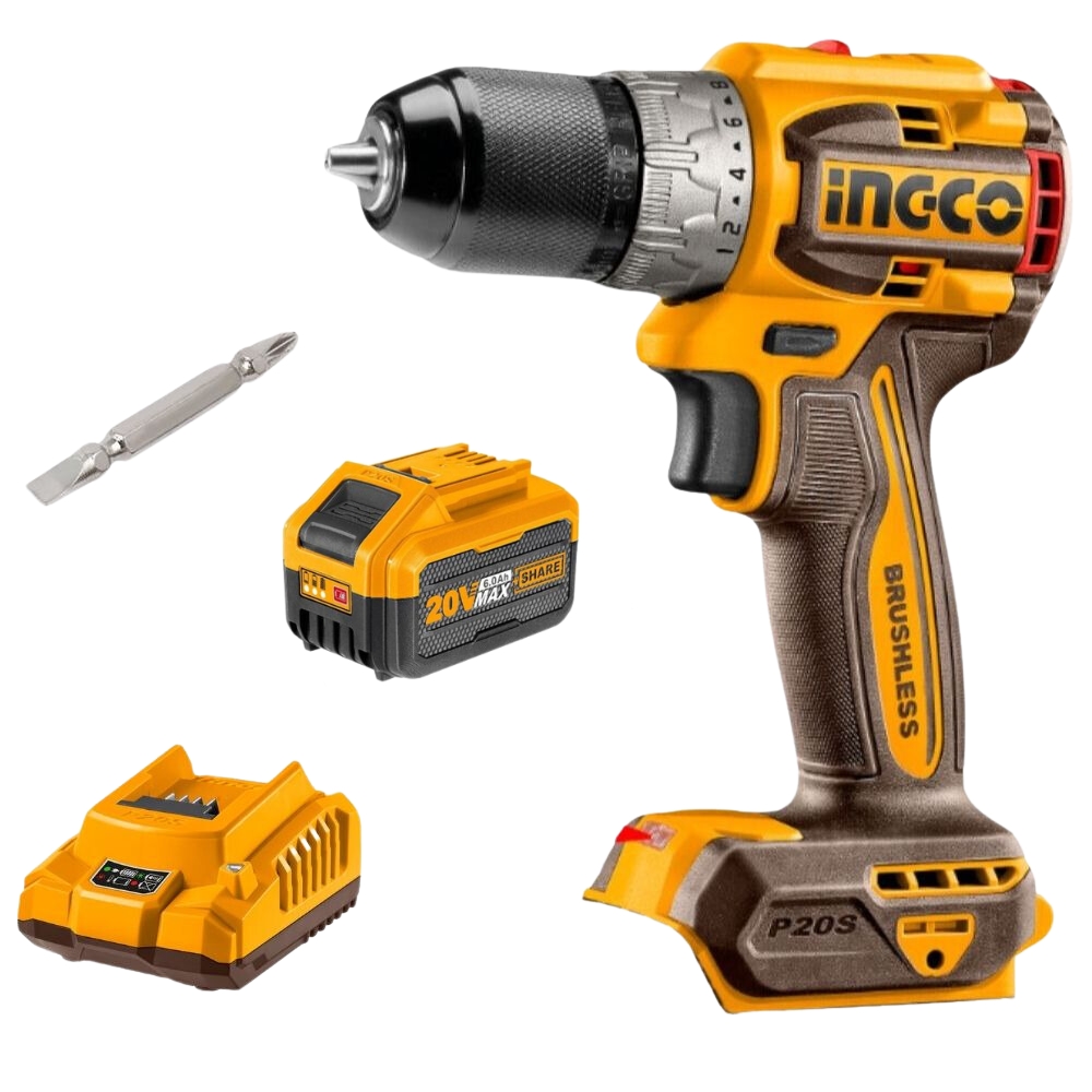 Ingco - Cordless Drill - Compact - 60Nm With 6.0Ah Battery & Charger ...